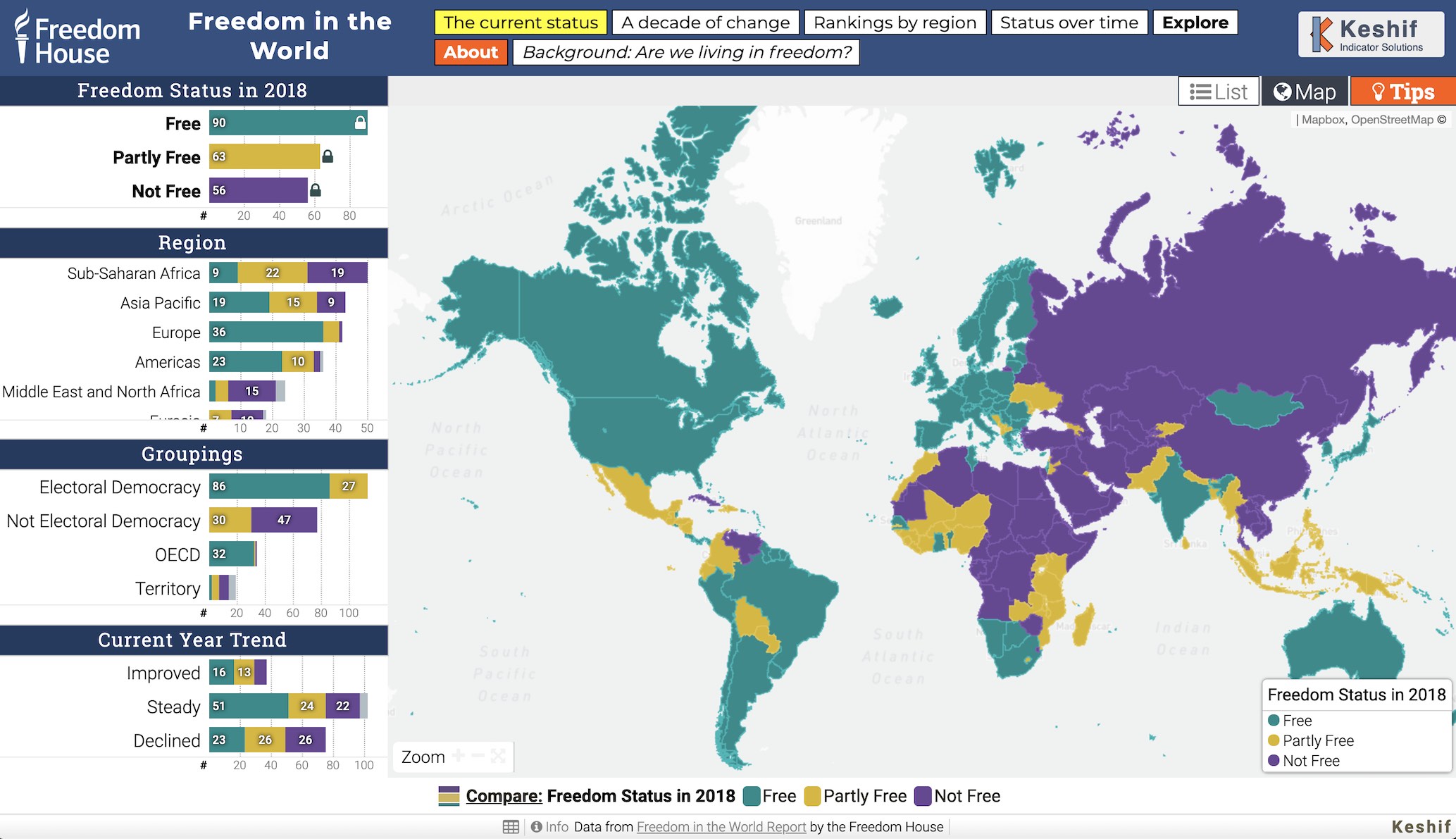 Aid Worker Security Dashboard by Keshif